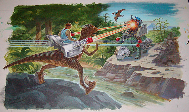 STA: Dino Riders: Original Artwork: Deinonychus "Valorian" Artwork